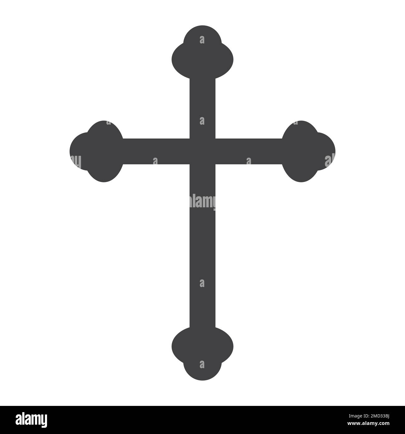 Religion cross glyph icon, easter and holiday, christian sign vector ...