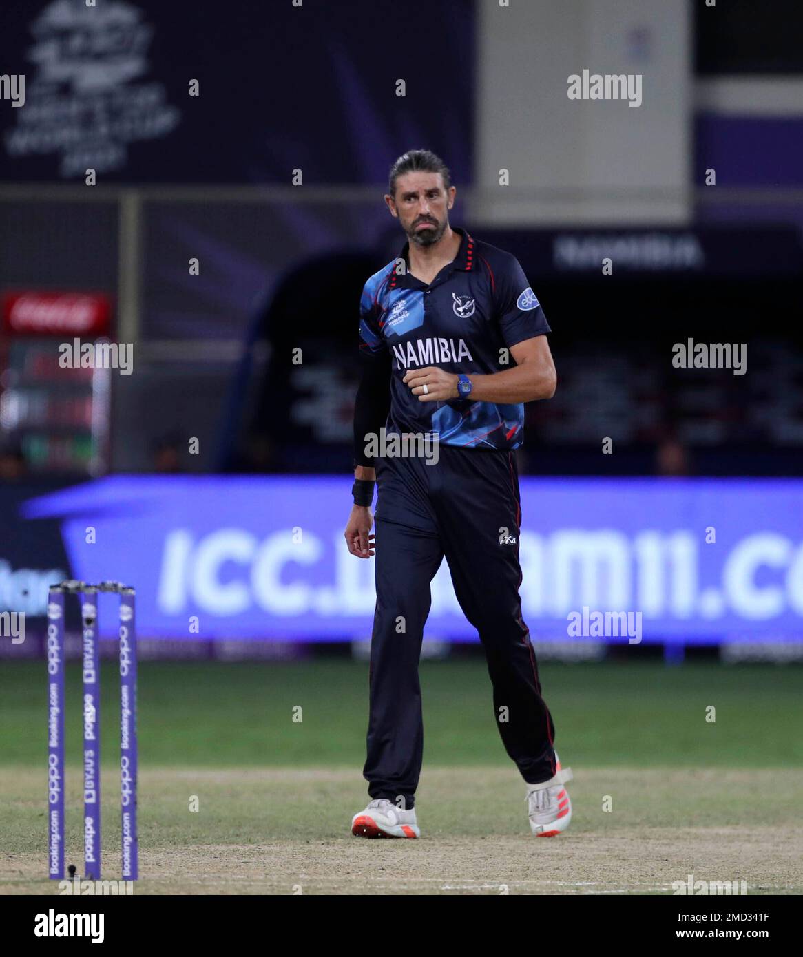 Namibia's David Wiese after India's KL Rahul hit him for a six during ...
