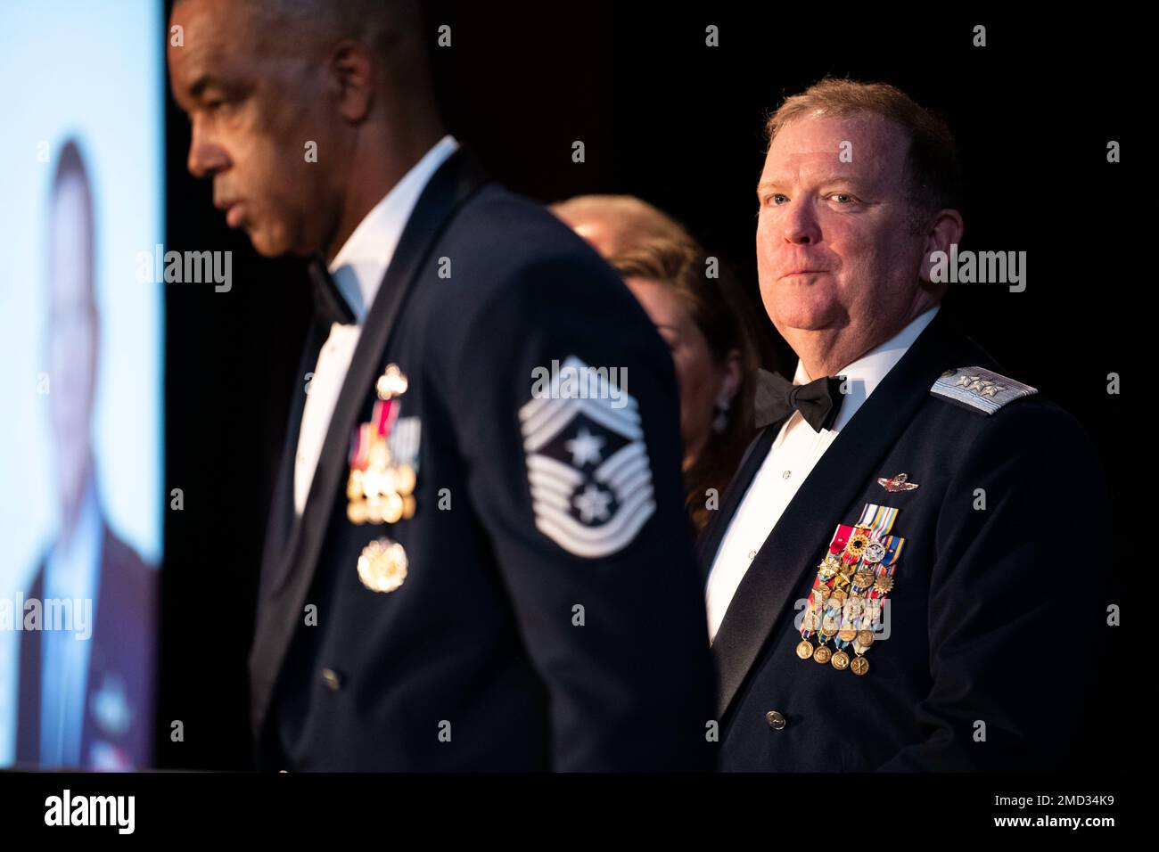 Lt. Gen. Richard W. Scobee (Right), Chief of the Air Force Reserve and ...