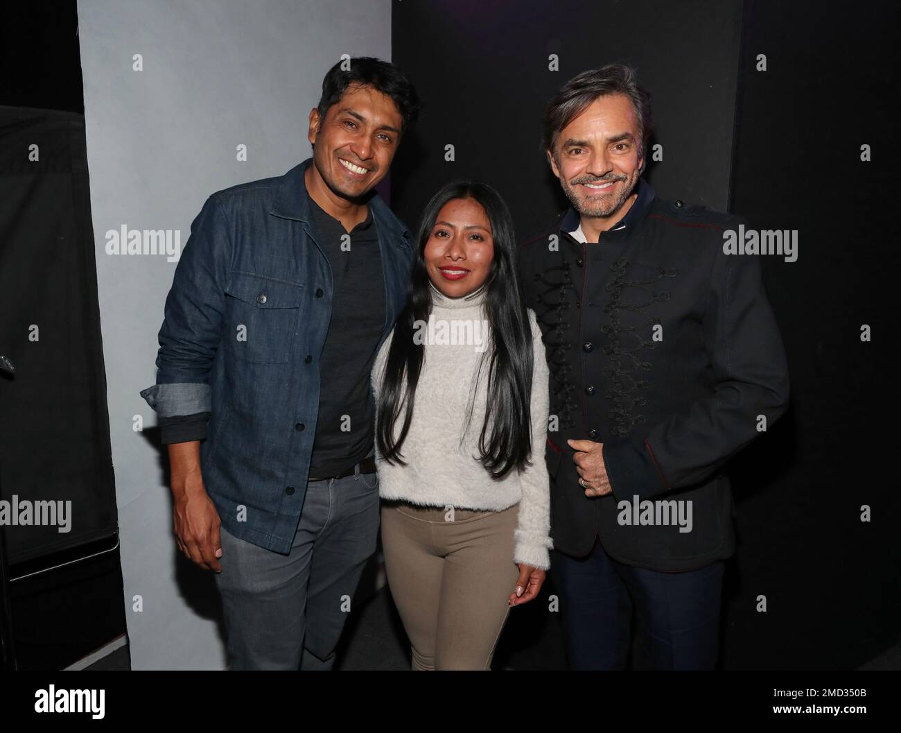 IMAGE DISTRIBUTED FOR THE LATINX HOUSE - From left to right, actors Tenoch Huerta, Yalitza ...