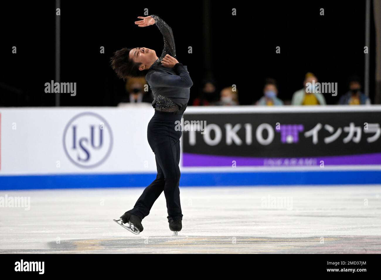 Shoma Uno, of Japan, performs during the men's short program at the ...