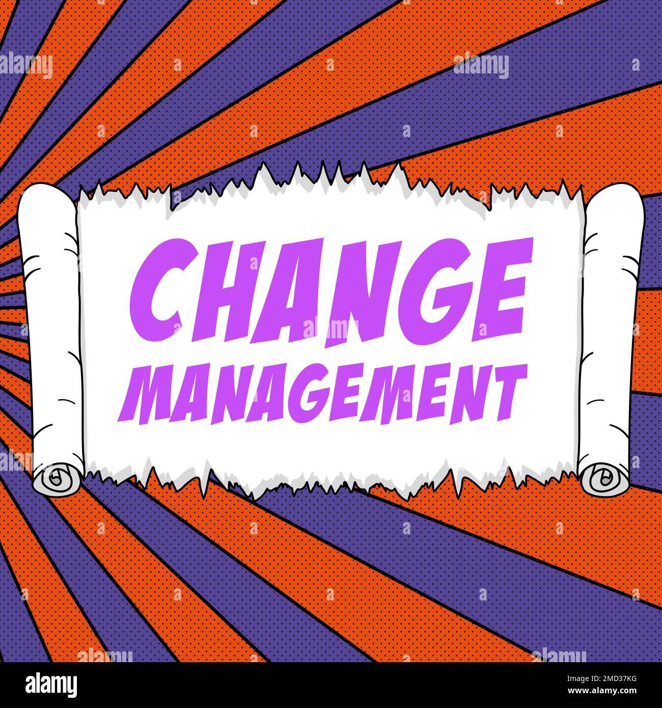 Handwriting text Change Management. Word Written on Replacement of ...