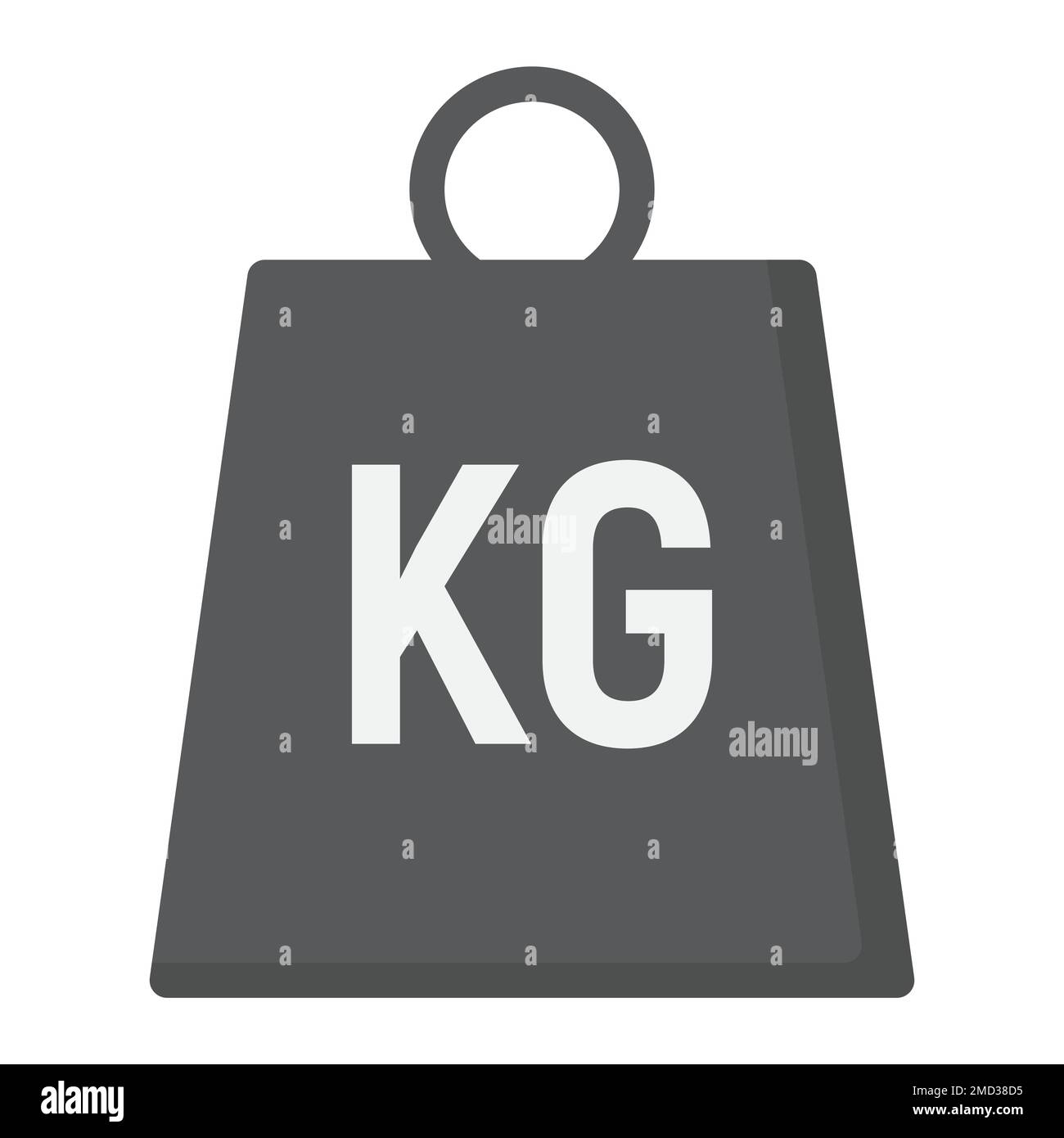 Weight symbol flat icon, logistic and delivery, kilogram sign vector ...