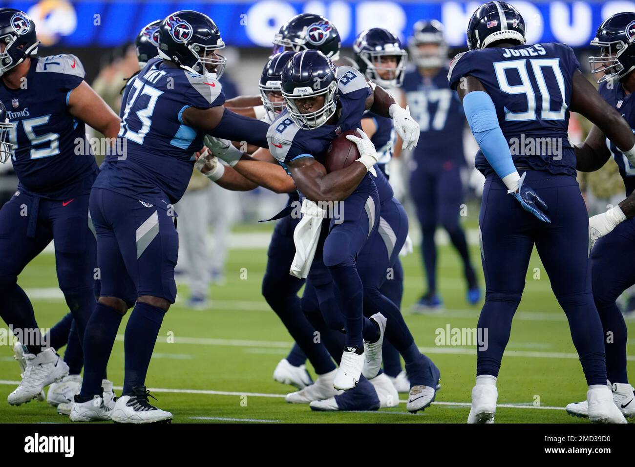 Tennesse Titans running back Adrian Peterson before an NFL football ...