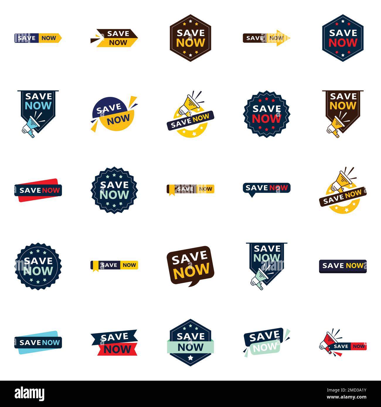 Save now text Stock Vector Images - Alamy