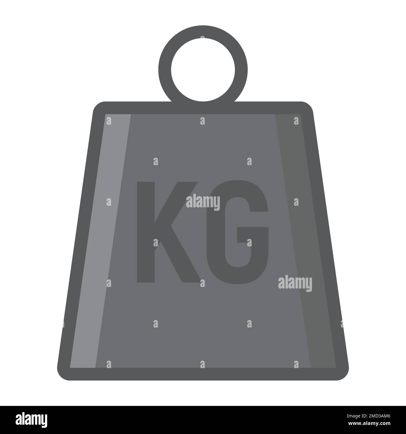 Weight symbol filled outline icon, logistic and delivery, kilogram sign ...