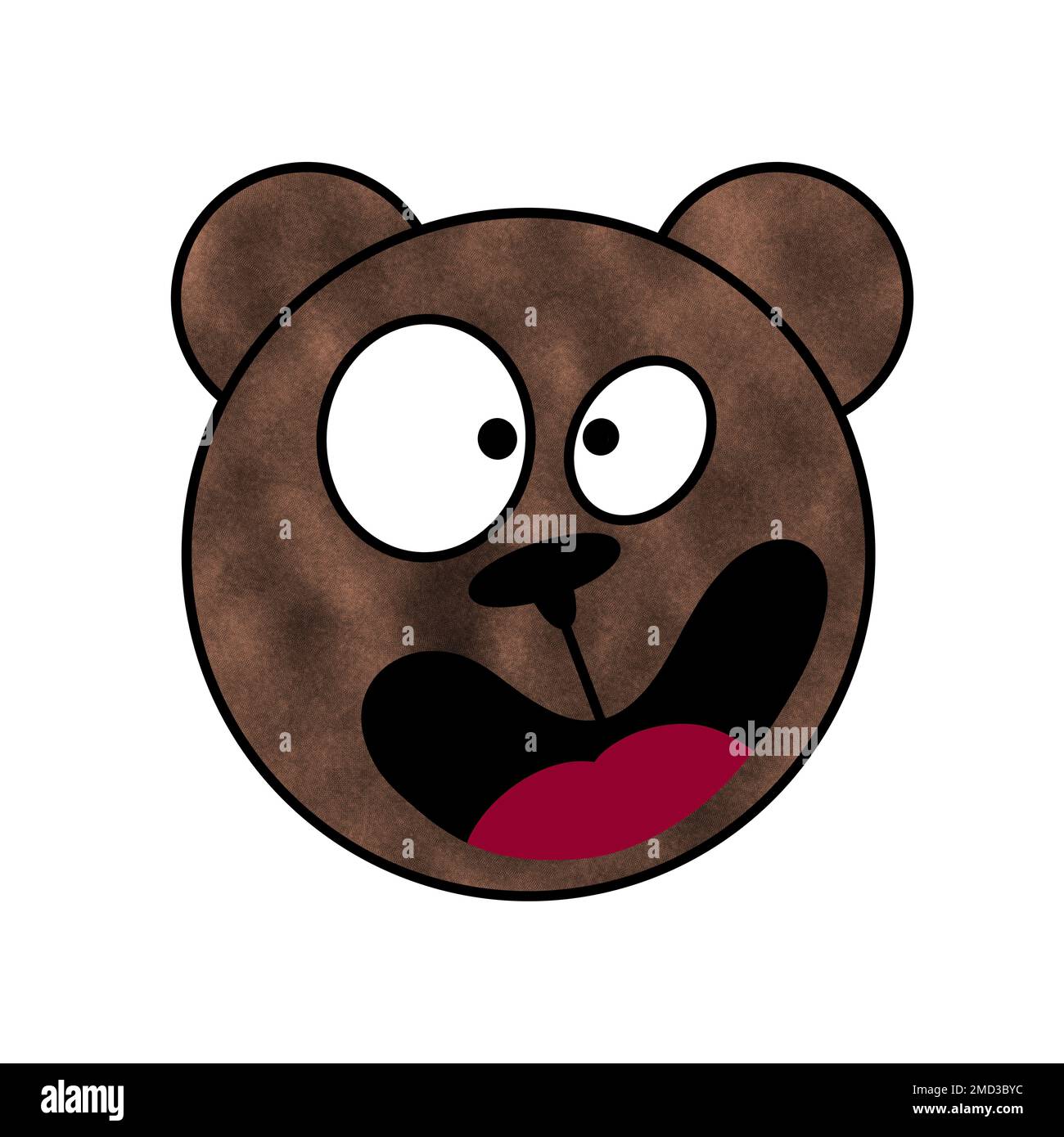 Cartoon fluffy bear for wrapping paper and fabrics and kids clothes ...