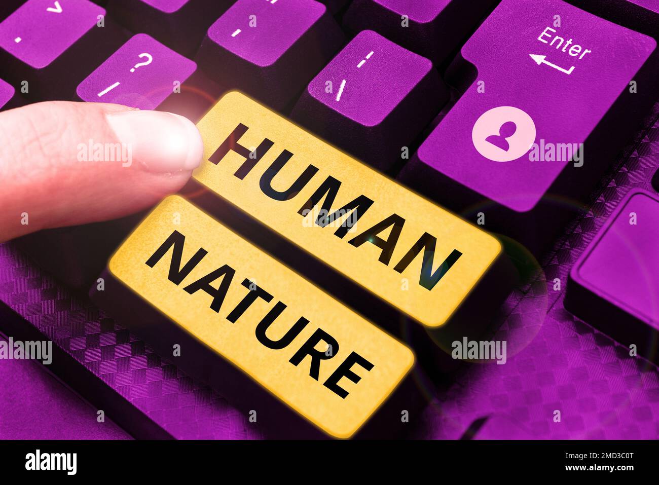 Sign displaying Human Nature. Concept meaning psychological ...