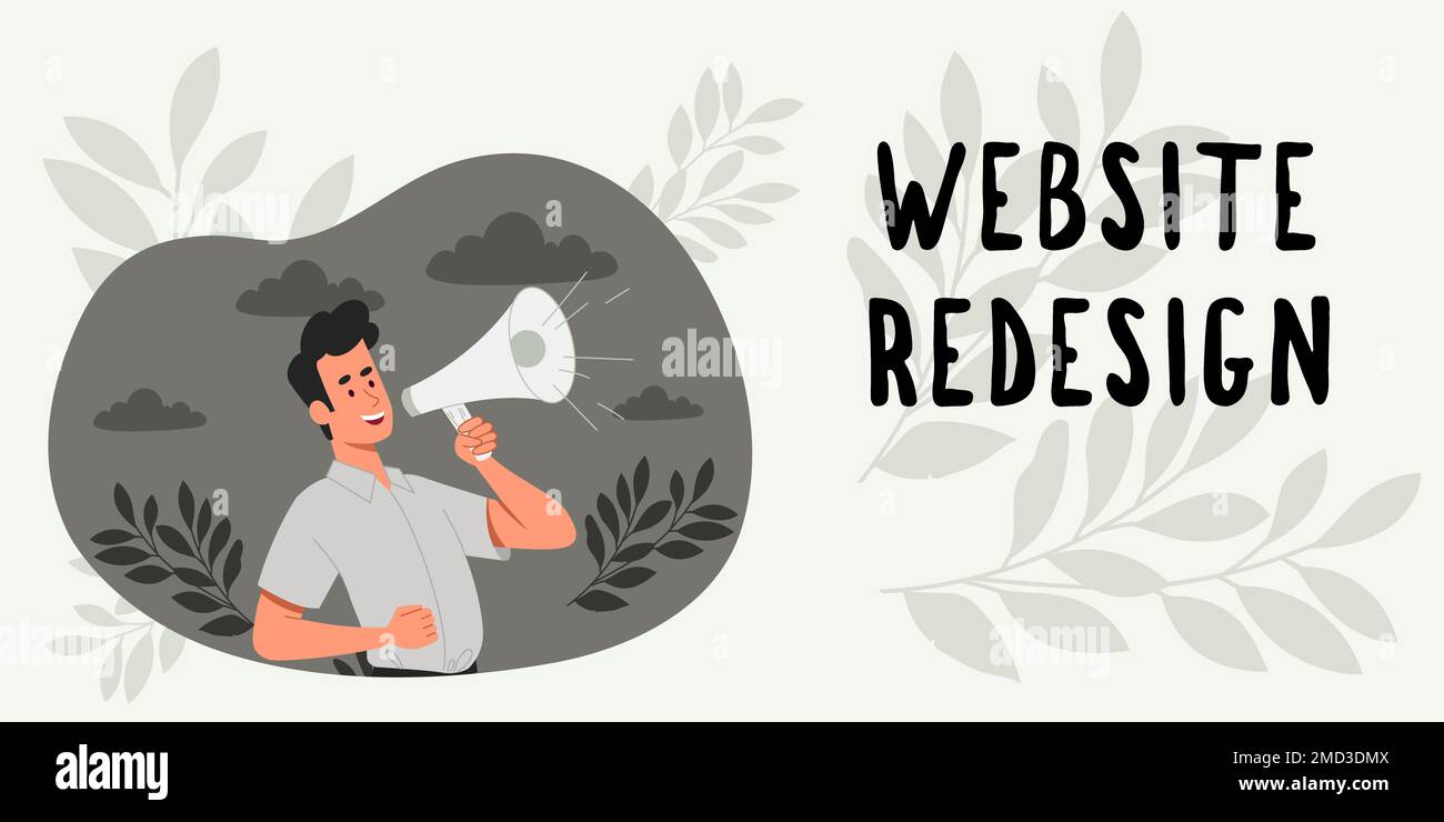 Inspiration showing sign Website Redesign. Conceptual photo modernize ...