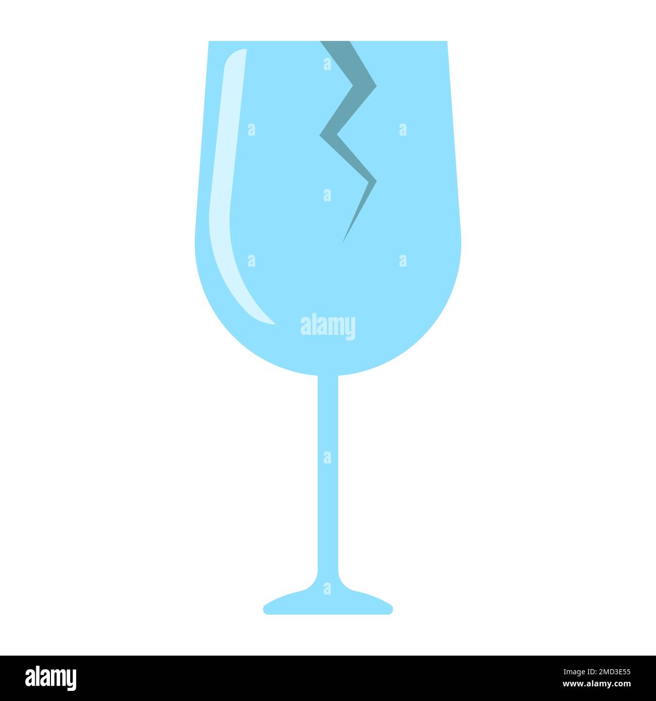 Fragile symbol flat icon, logistic and delivery, care sign vector graphics, a colorful solid ...