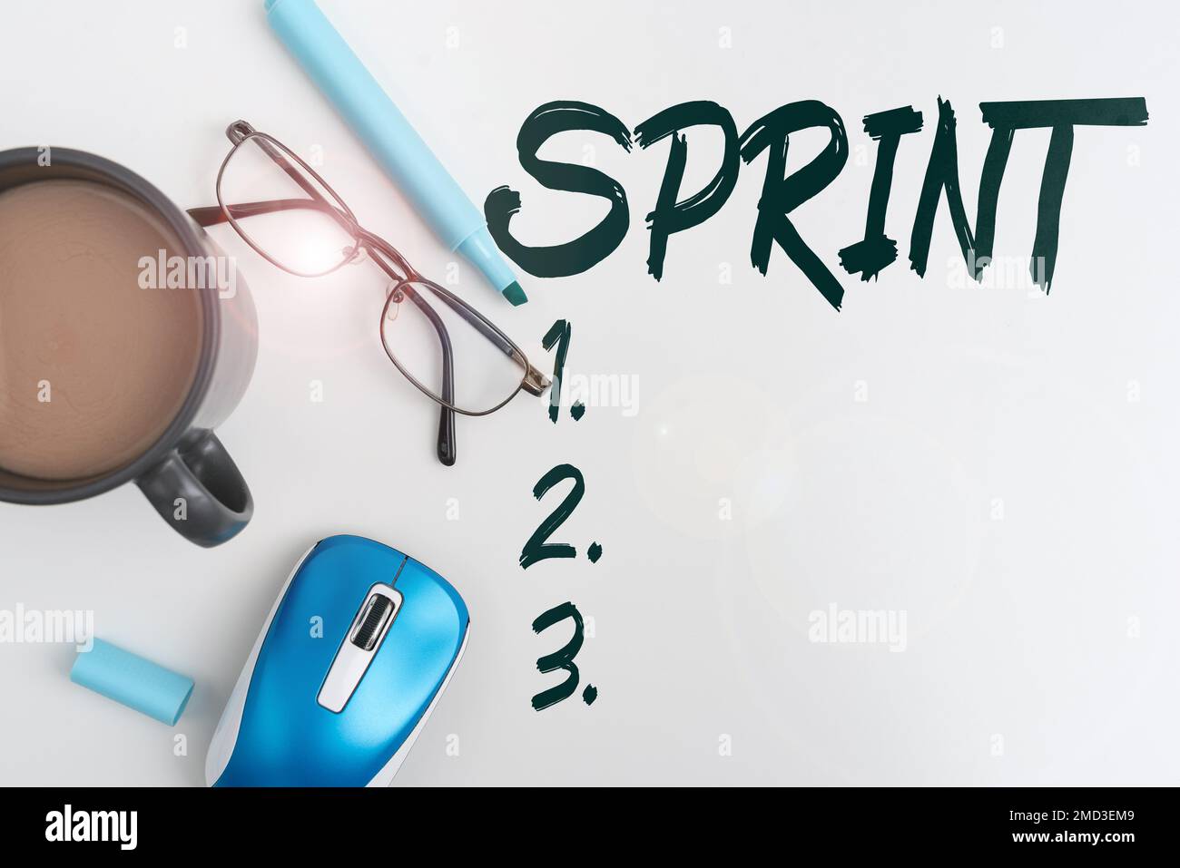 Hand writing sign Sprint. Business idea to move at top speed especially ...