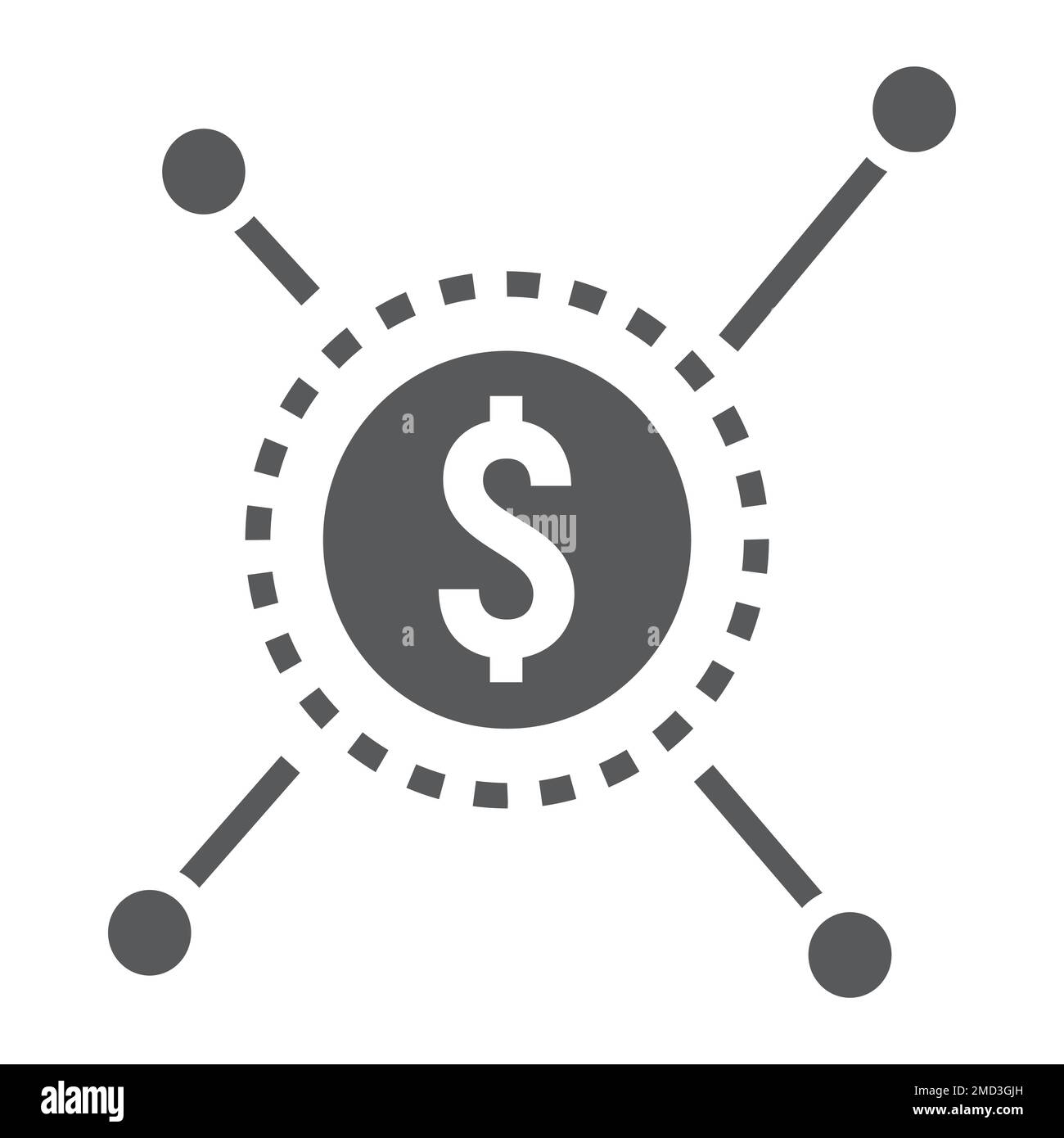 Crowdfunding glyph icon, development and business, sponsor sign vector ...
