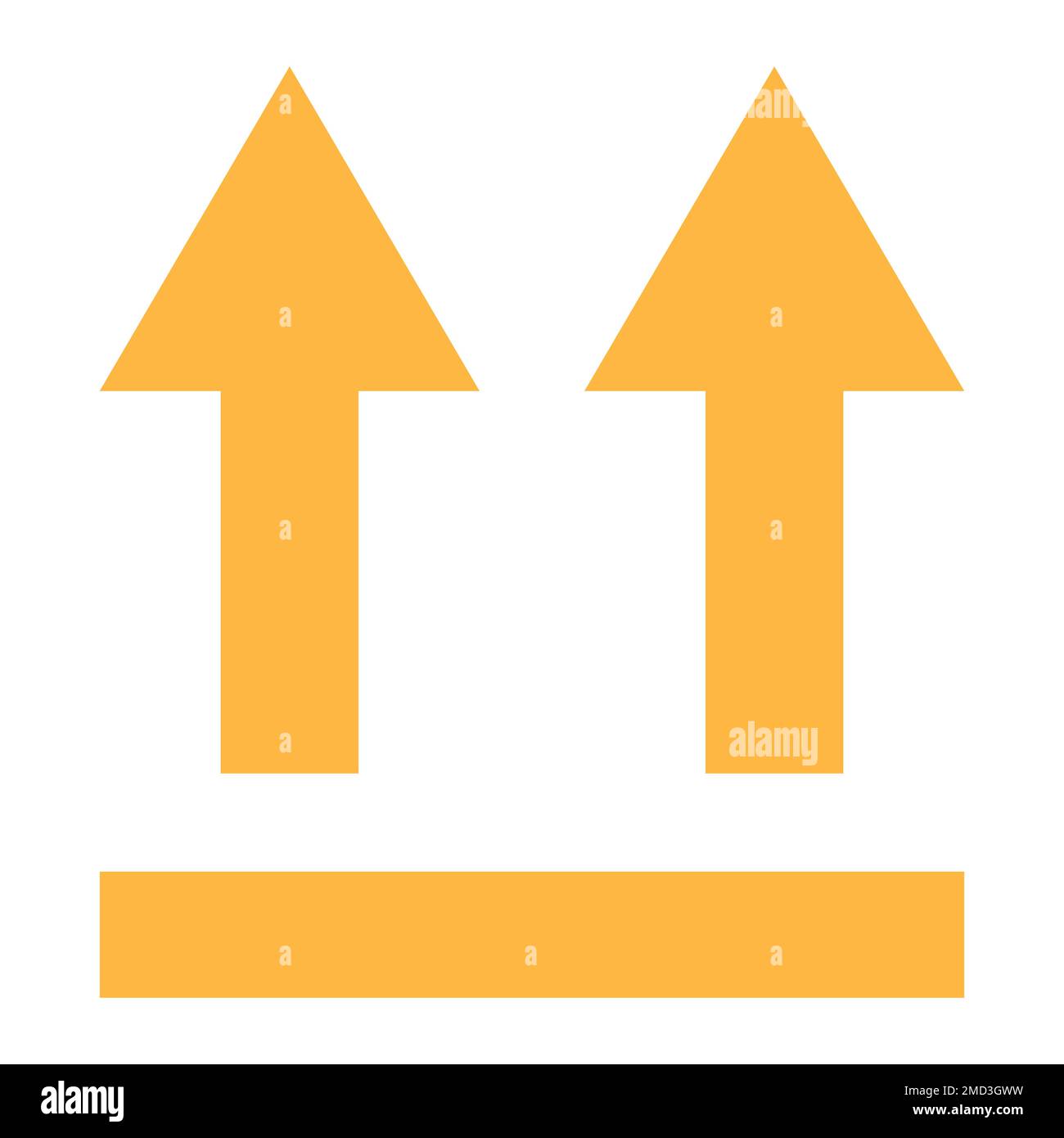 This Side Up symbol flat icon, logistic and delivery, arrows sign ...