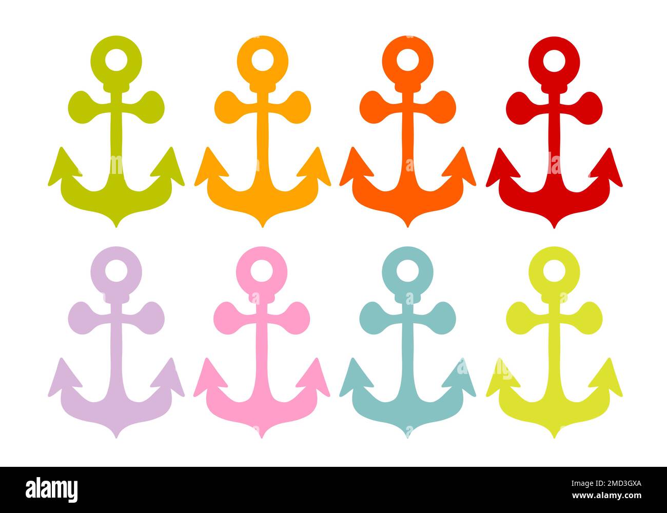 Colorful Anchor Wallpaper