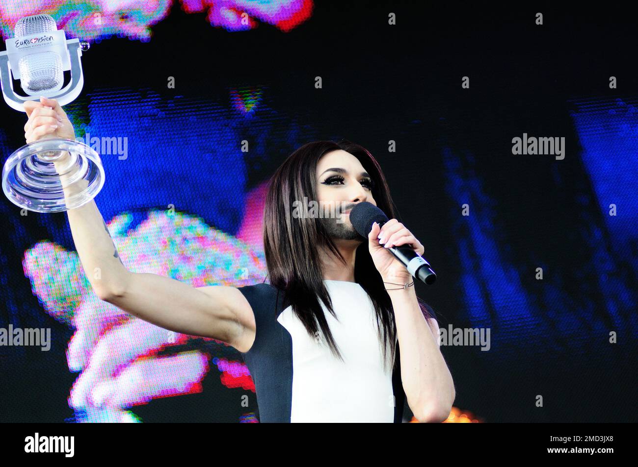 Eurovisions song contest trophy hi-res stock photography and images - Alamy