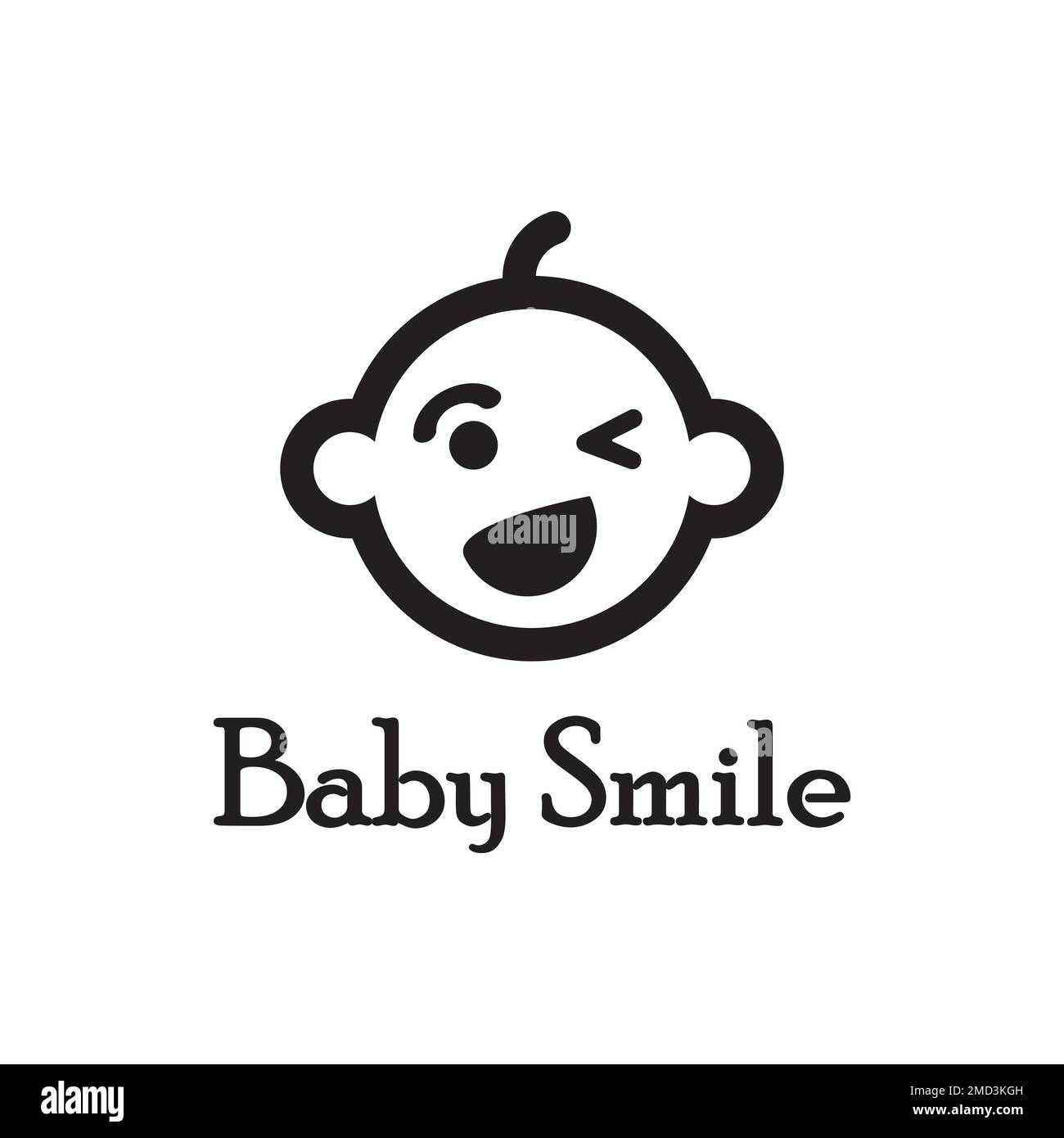 Happy boy face cartoon icon Black and White Stock Photos & Images - Alamy