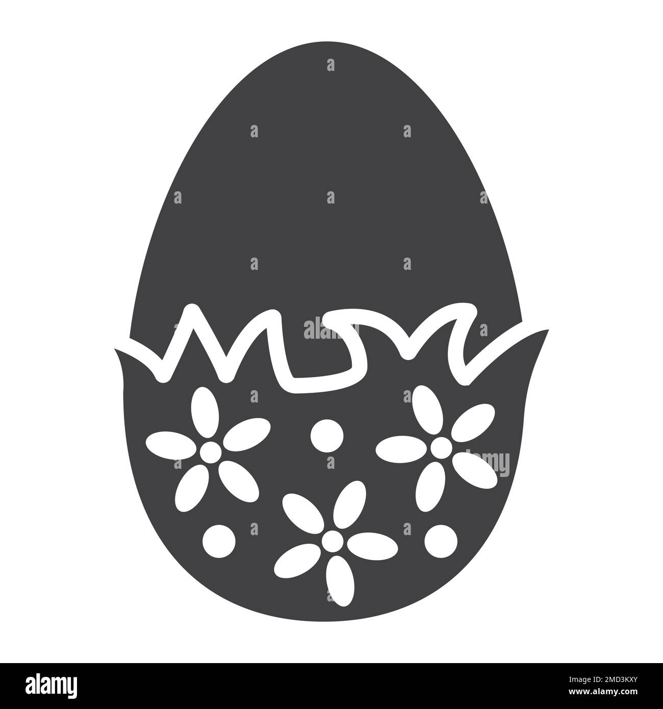 Chocolate egg with wrapper glyph icon, easter and holiday, sweet sign ...