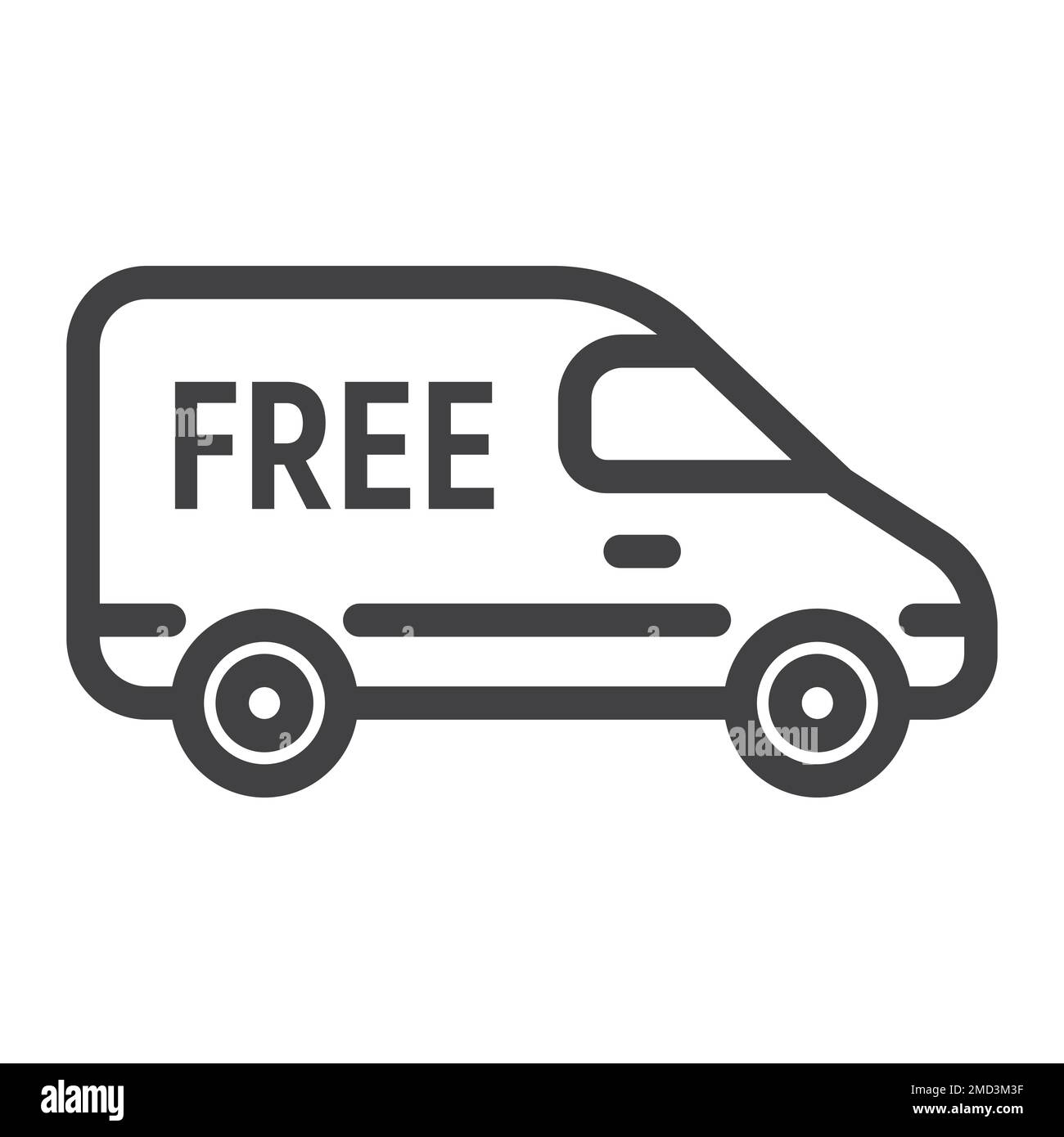 Delivery Van line icon, logistic and delivery, vehicle sign vector ...