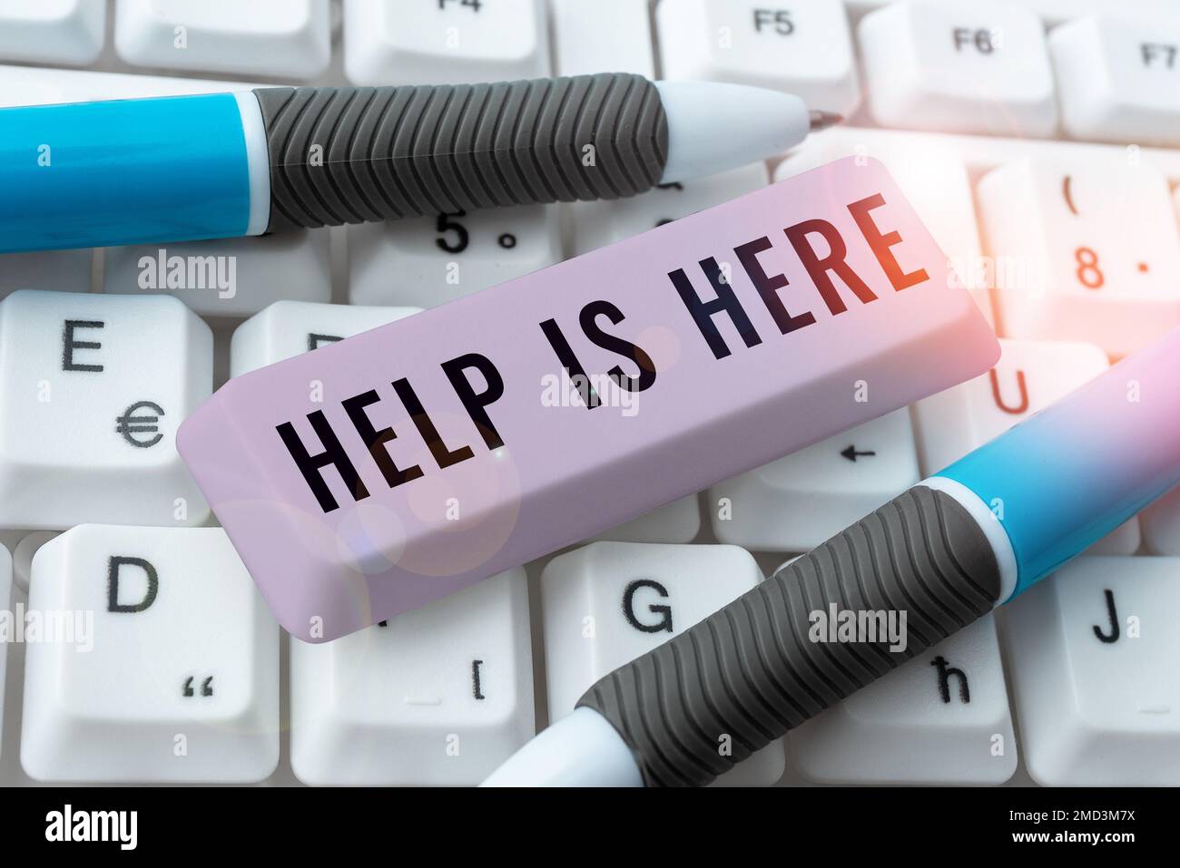 Sign displaying Help Is Here, Business showcase The action of helping ...