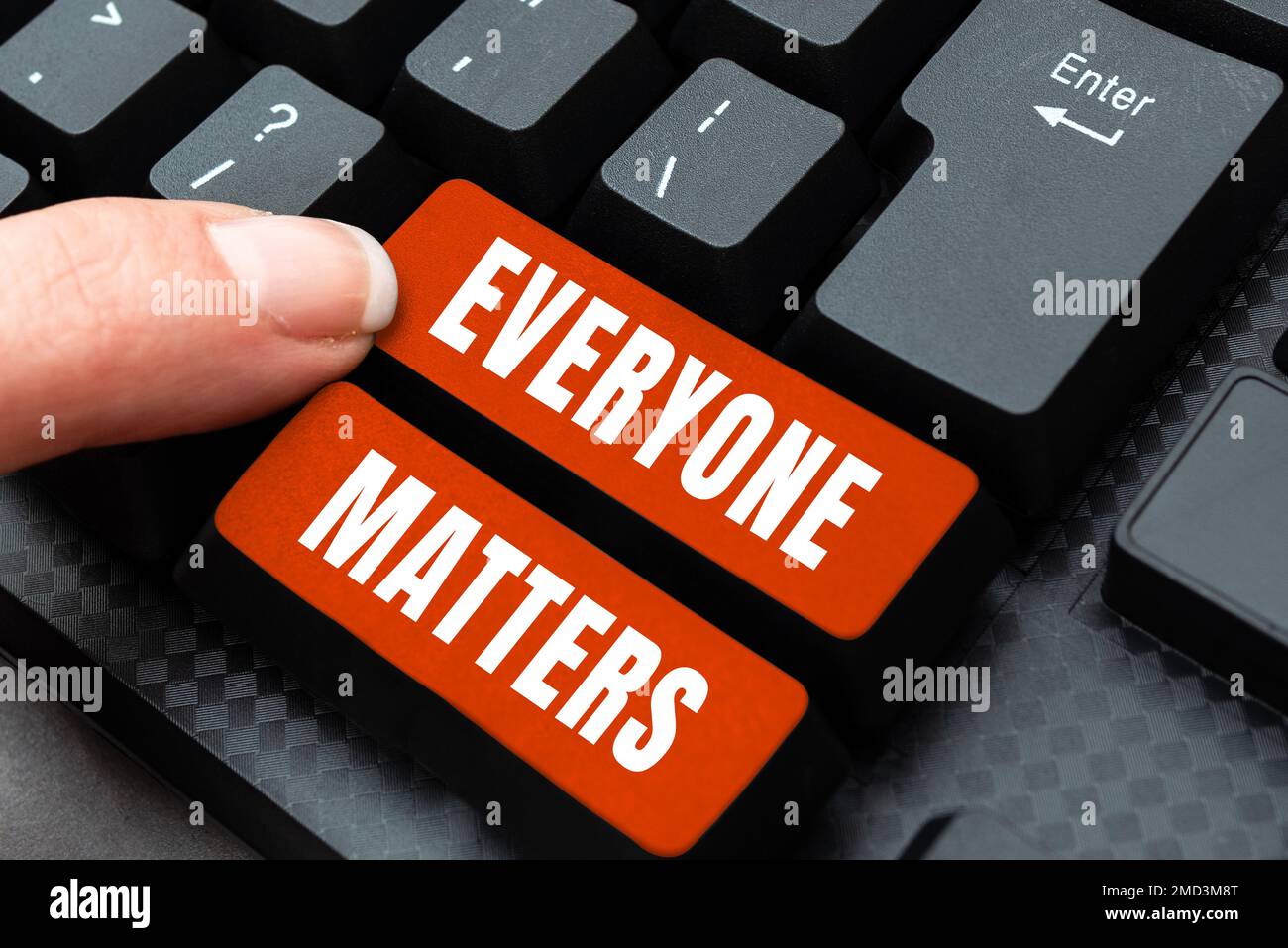 Conceptual display Everyone Matters. Internet Concept all the people ...