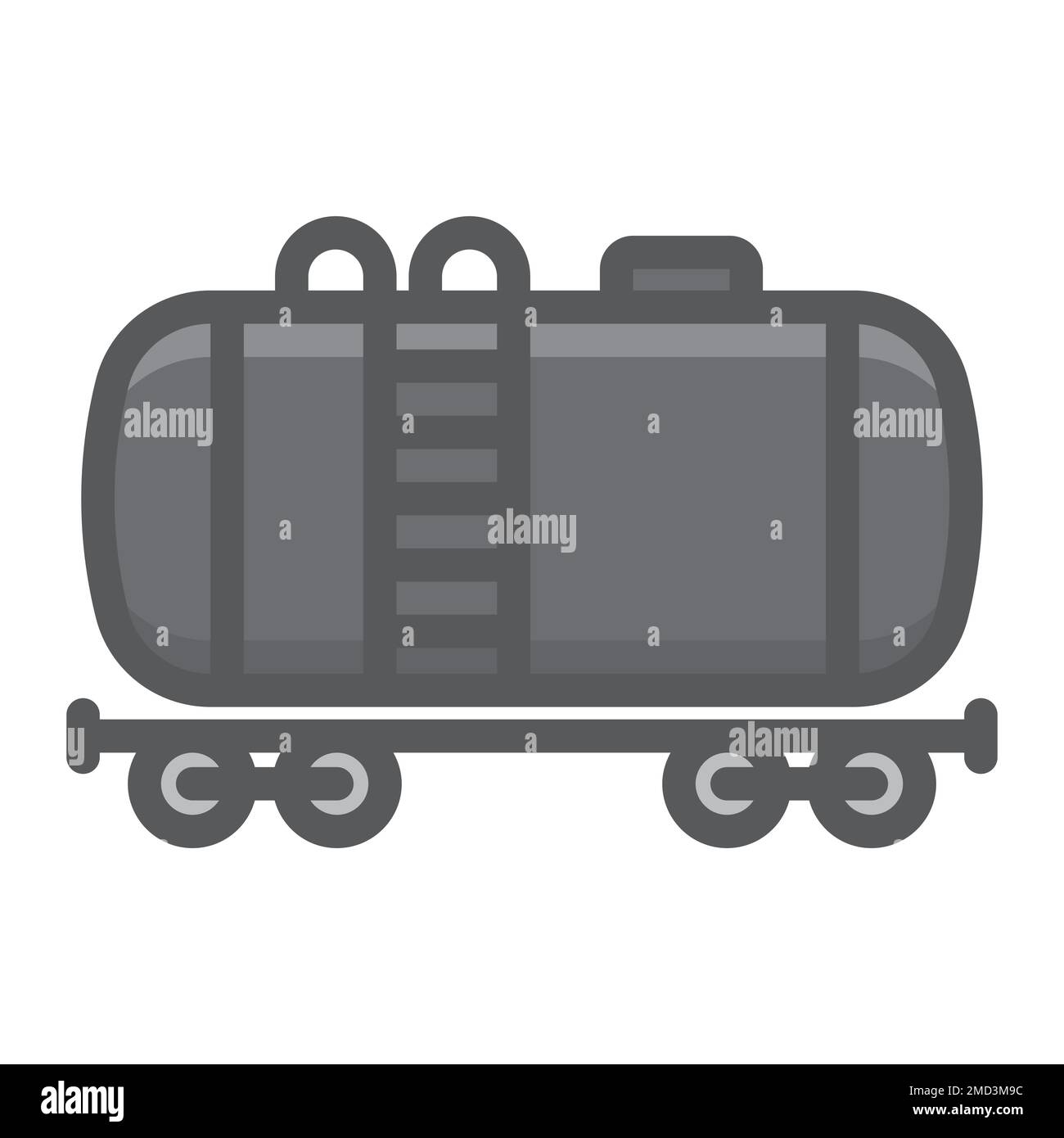 Cistern oil train filled outline icon, logistic and delivery, cargo railway sign vector graphics ...