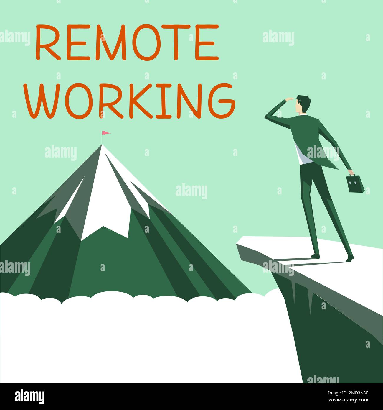 Writing displaying text Remote Working. Conceptual photo situation in ...