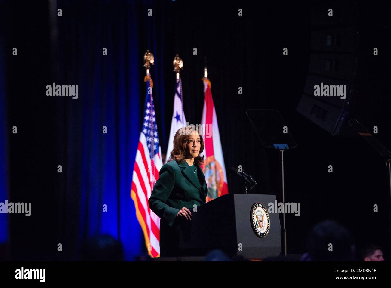 U.S. Vice President Kamala Harris delivers remarks to commemorate the ...