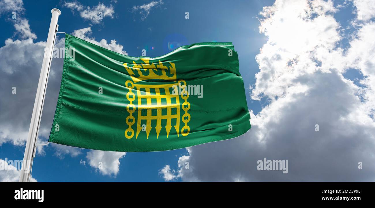House of Commons flag of the United Kingdom Stock Photo - Alamy