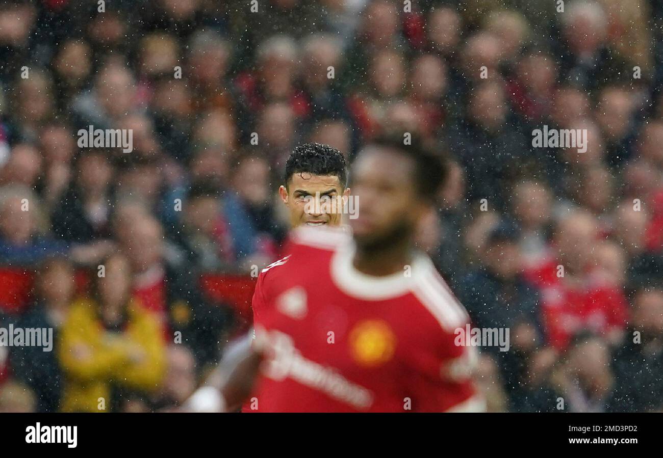 Manchester United's Cristiano Ronaldo looks during the English Premier ...