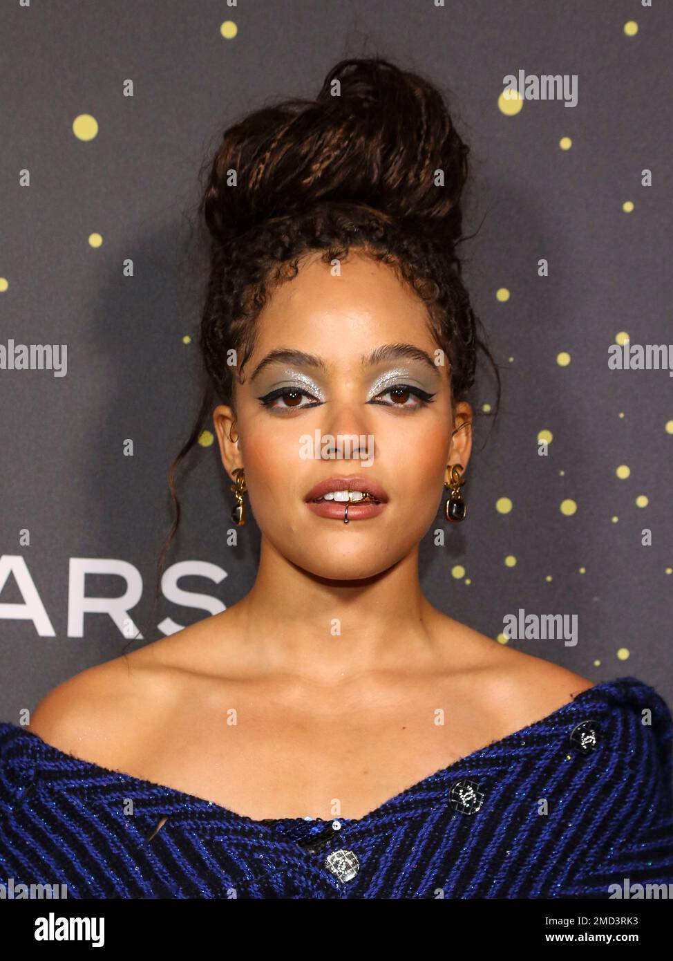 Actor Quintessa Swindell attends the debut celebration for Chanel Nº5 ...