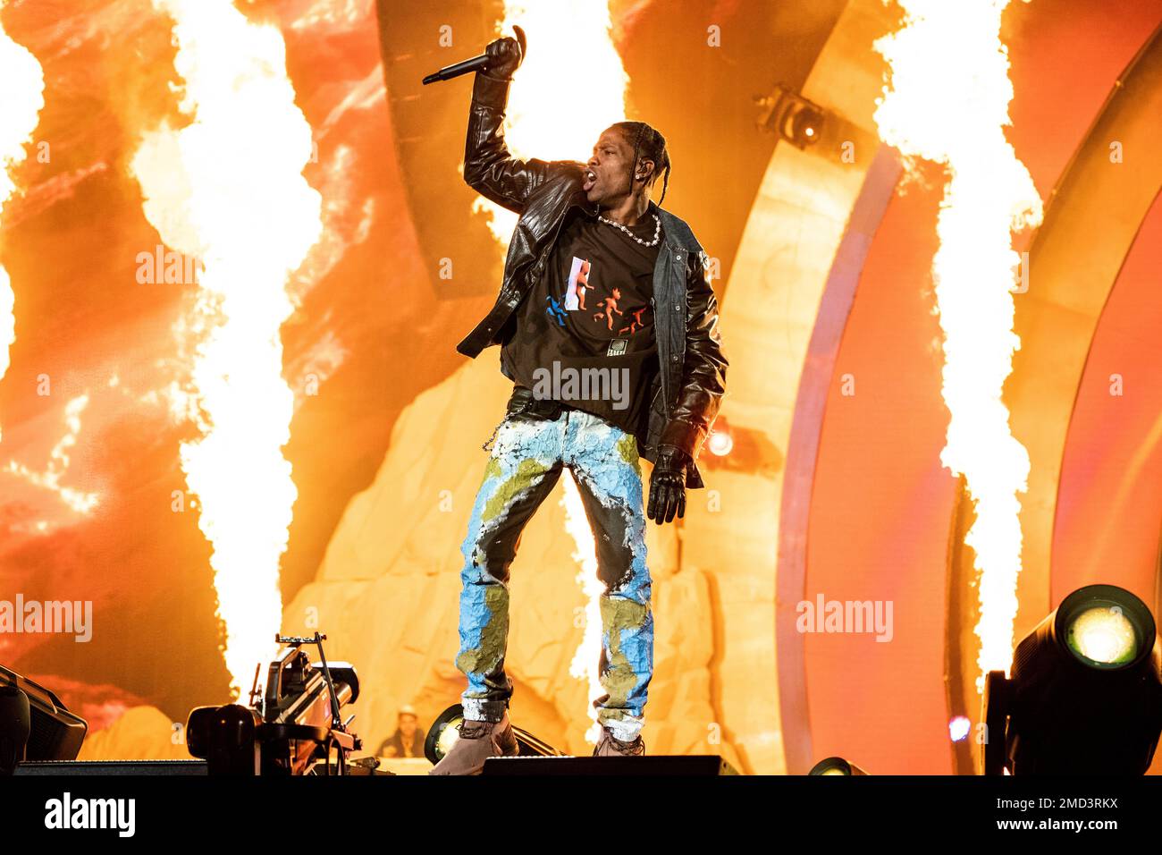 Travis Scott performs at Day 1 of the Astroworld Music Festival at NRG ...