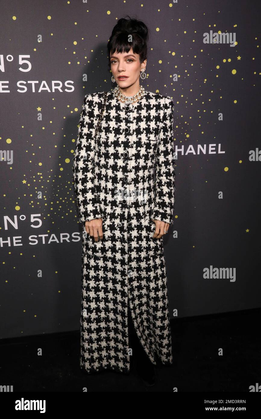 Singer Lily Allen attends the debut celebration for Chanel Nº5 In The ...