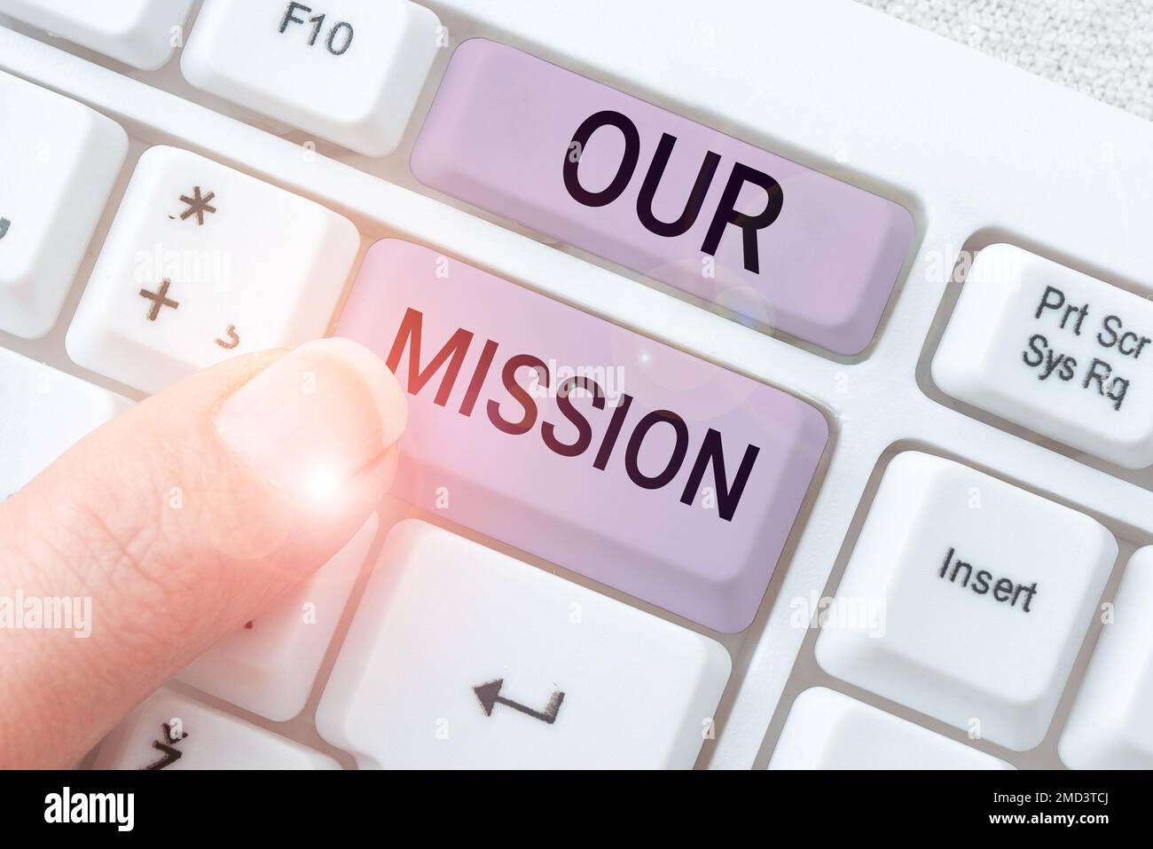 Sign displaying Our Mission. Word for tasks or schedule we need to made ...