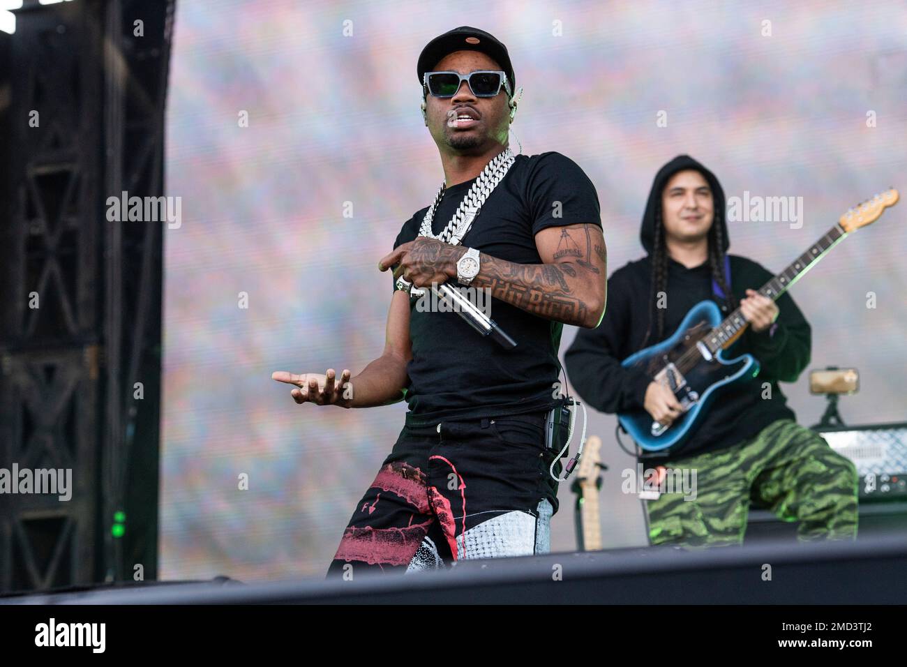 Roddy Ricch performs at day one of the Astroworld Music Festival at NRG ...