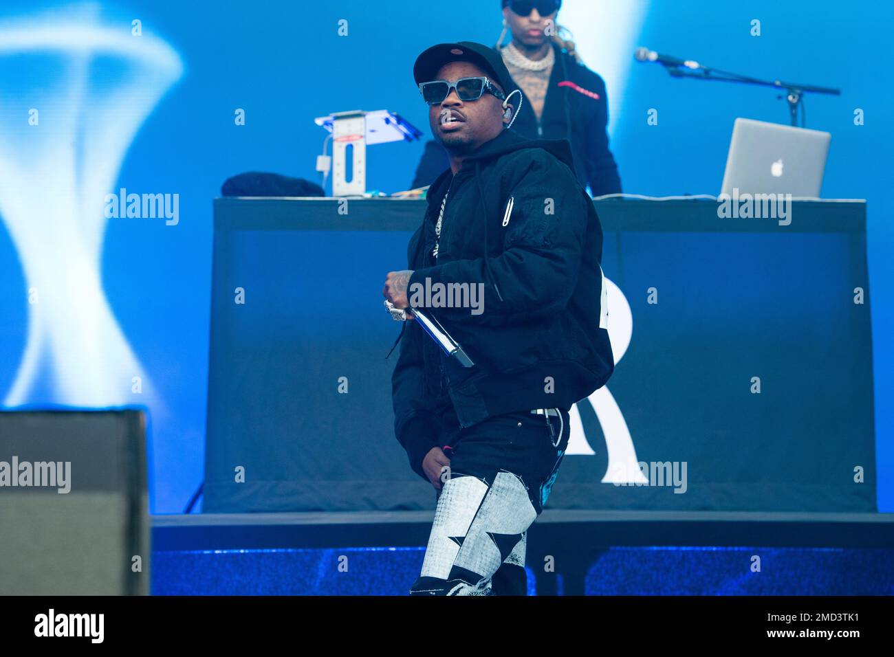 Roddy Ricch performs at day one of the Astroworld Music Festival at NRG ...