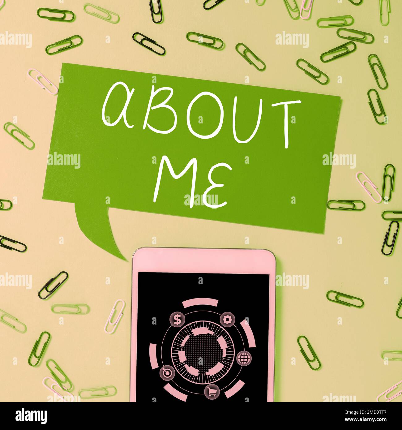 Hand writing sign About Me. Internet Concept My Personal ...