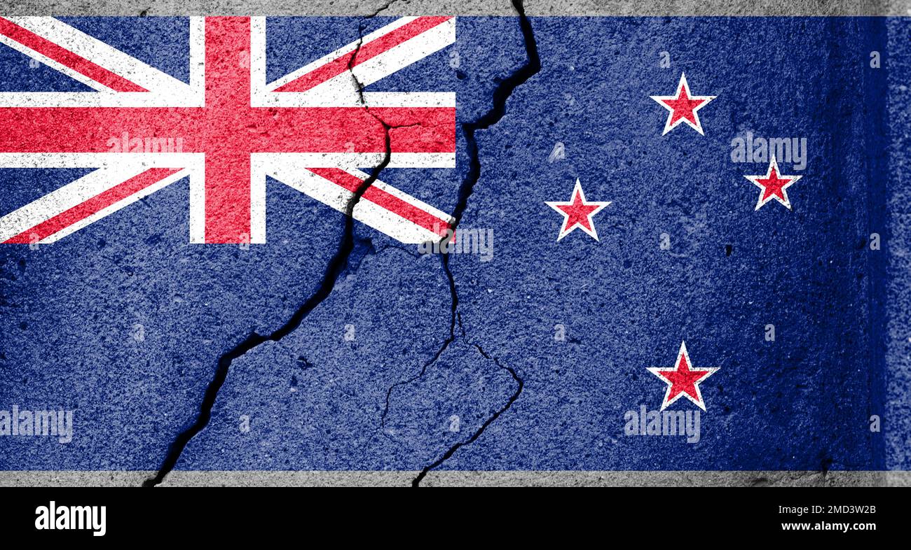 Flag of New Zealand was adopted in 1834 Stock Photo - Alamy