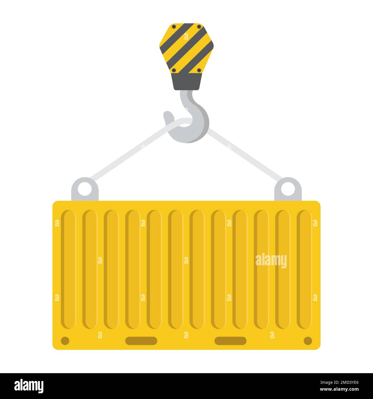 Container flat icon, logistic and delivery, crane sign vector graphics ...