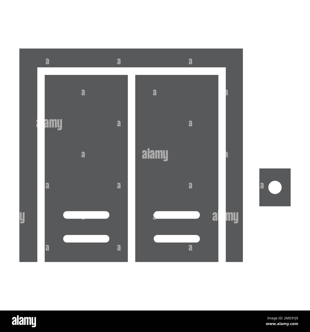 Elevator glyph icon, real estate and home, lift sign vector graphics, a ...