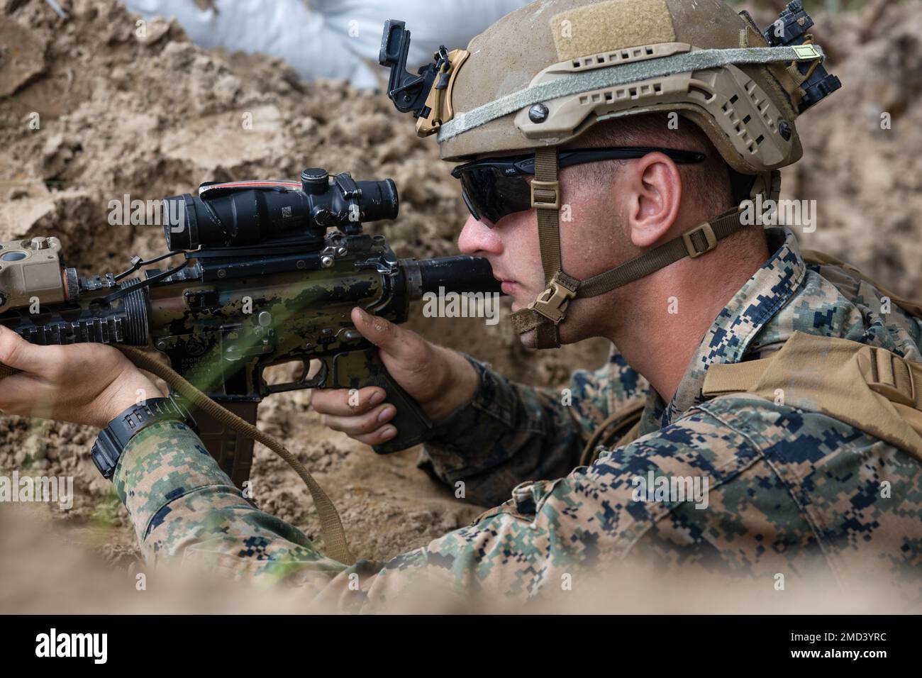 U.S. Marine Corps Lance Cpl. Alex Grzesiak, a Plainfield, Illinois ...