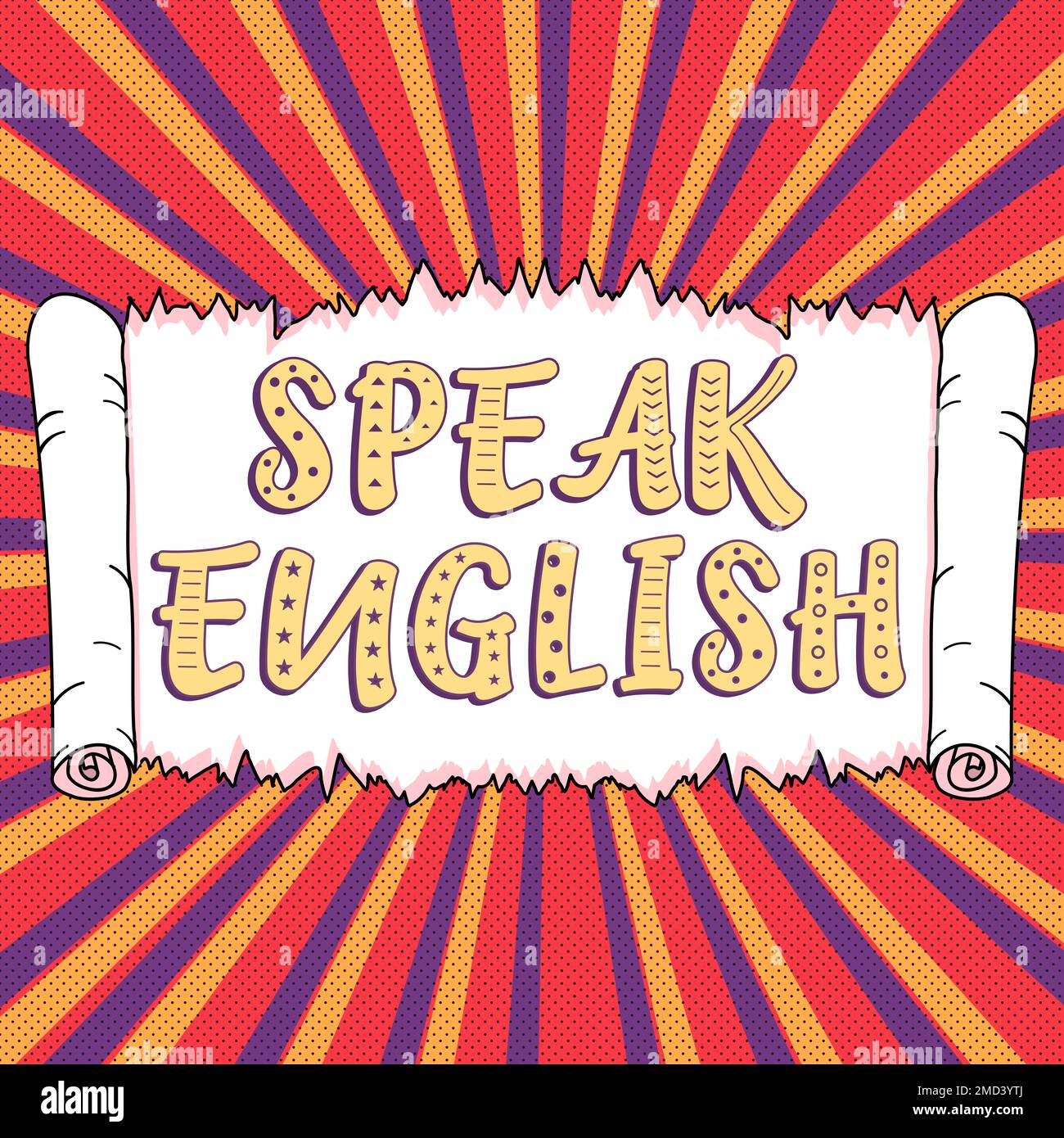 Sign displaying Speak English. Word Written on Study another Foreign ...