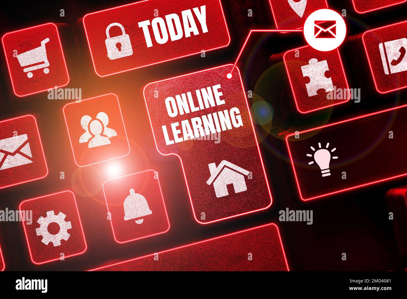 Inspiration showing sign Online Learning, Concept meaning Larning with ...