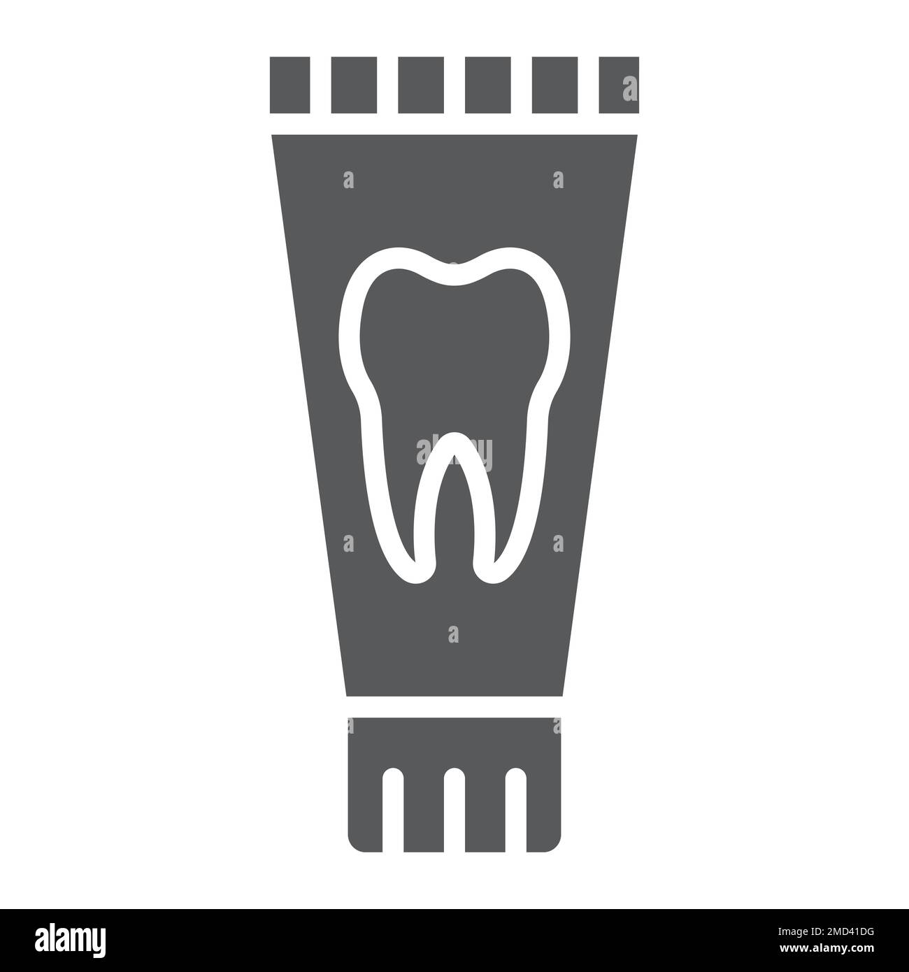 Toothpaste tube glyph icon, stomatology and dental, clean sign vector ...