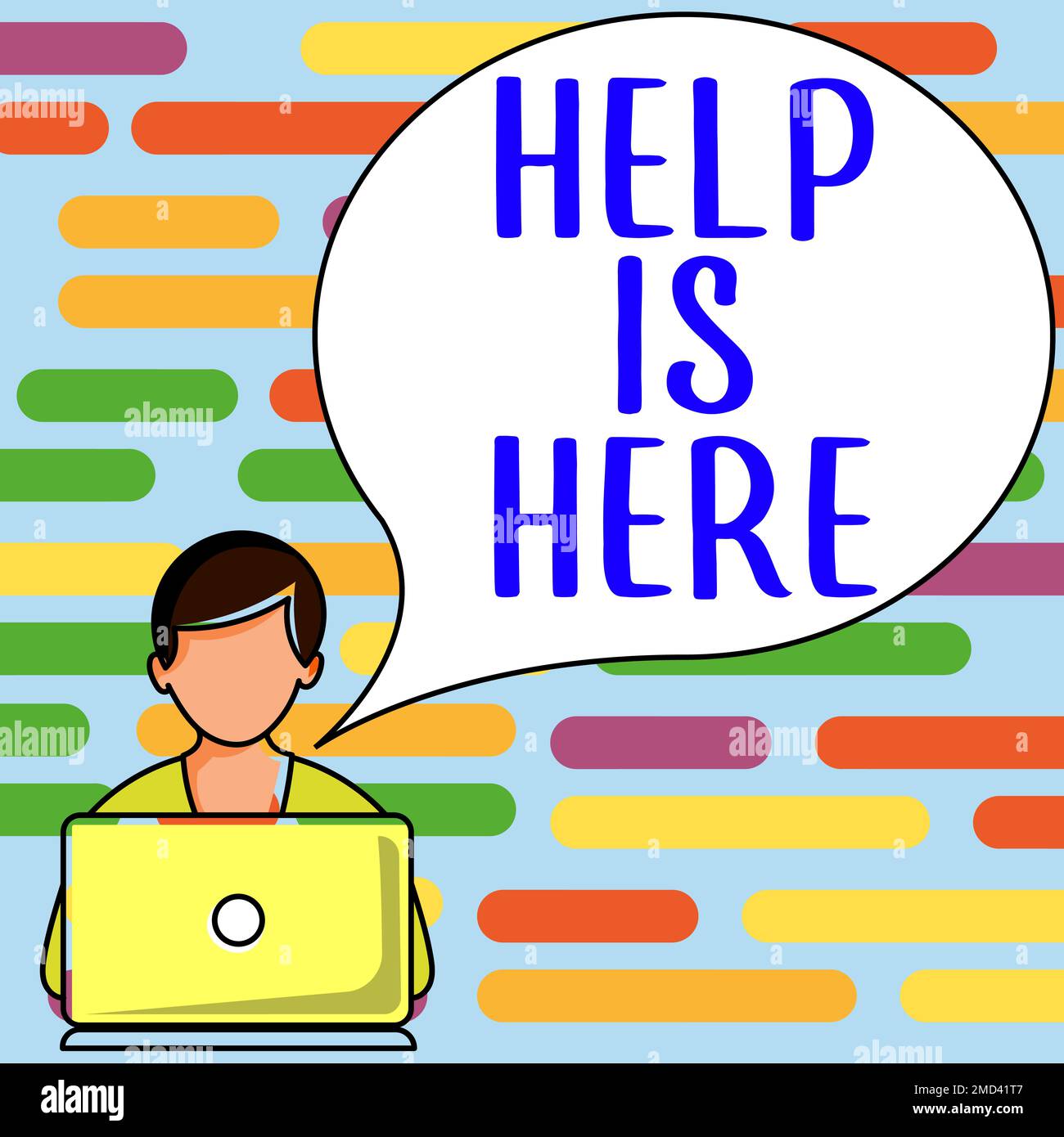 Sign displaying Help Is Here. Business approach The action of helping ...