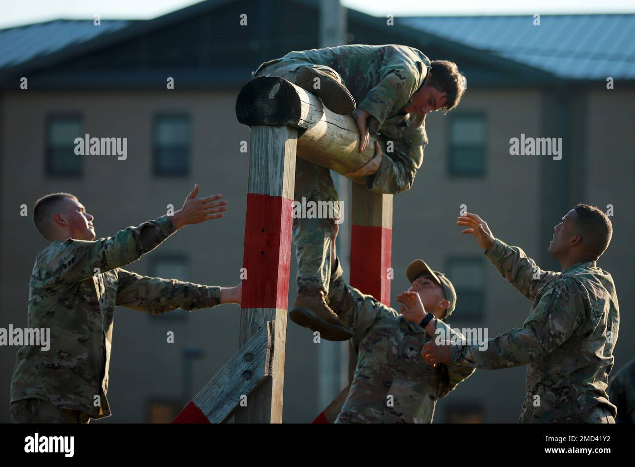 Soldiers of 5th Special Forces Group (Airborne), help each other ...