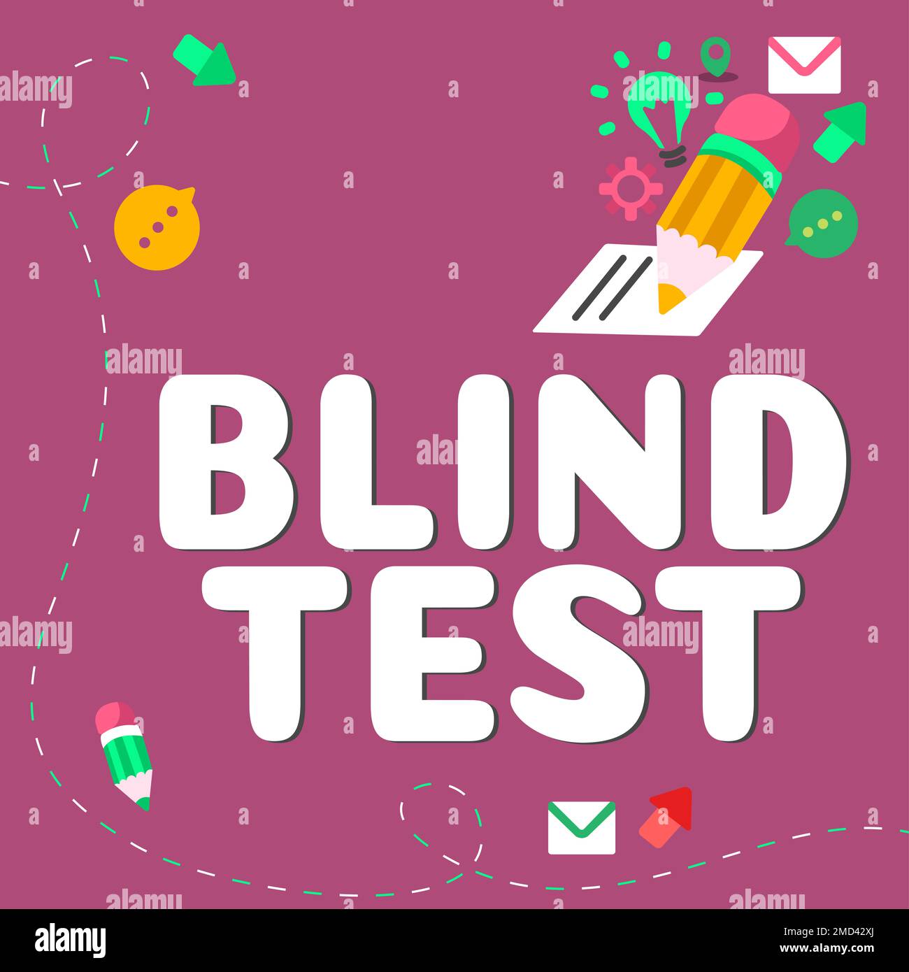 Inspiration showing sign Blind Test. Word Written on Social engagement ...