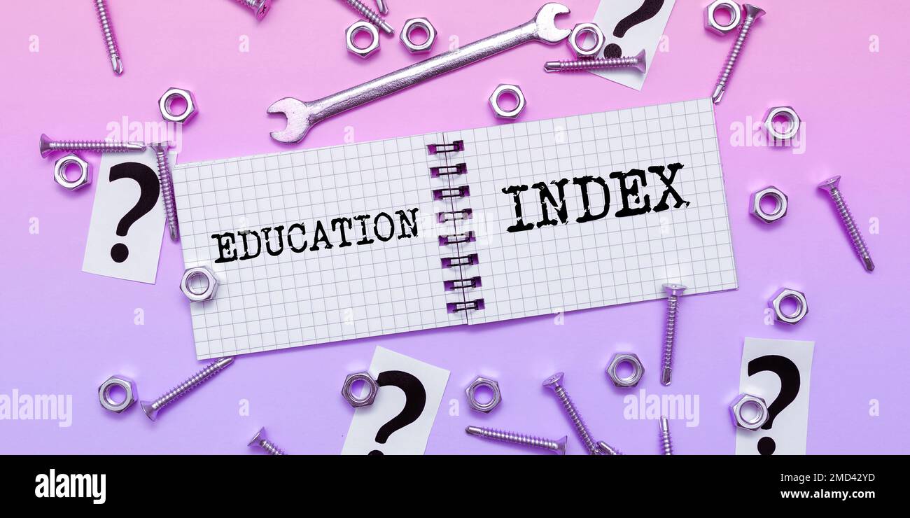 Handwriting text Education Index, Conceptual photo aiming to meet ...