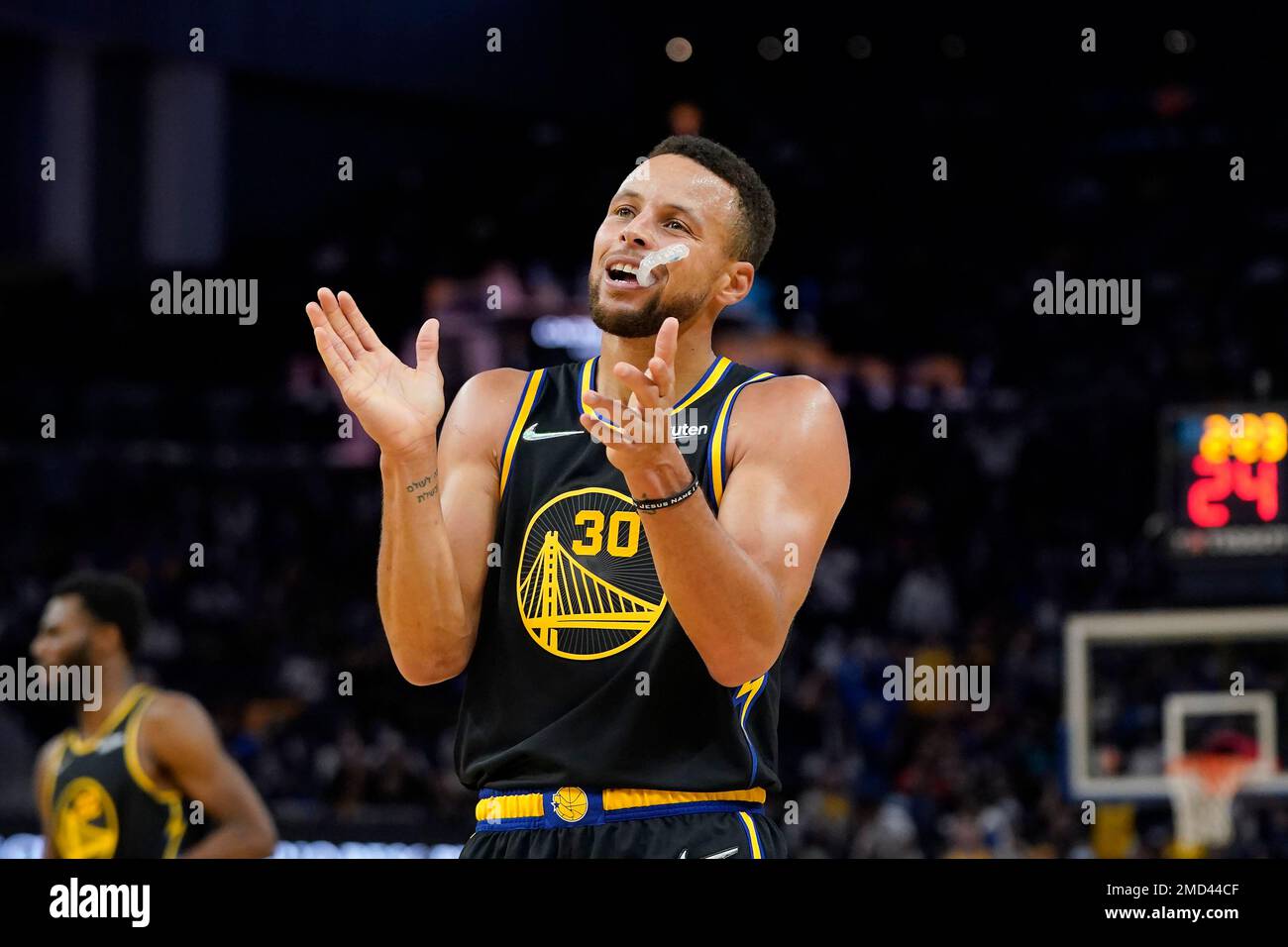 Golden State Warriors guard Stephen Curry (30) during an NBA basketball ...