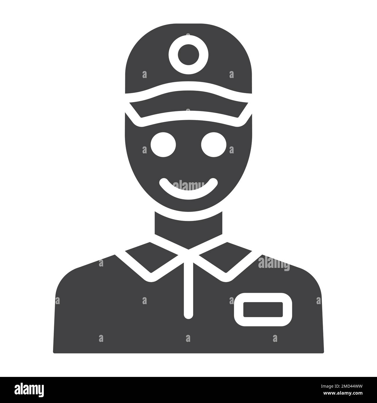 Delivery man glyph icon, logistic and delivery, courier sign vector ...