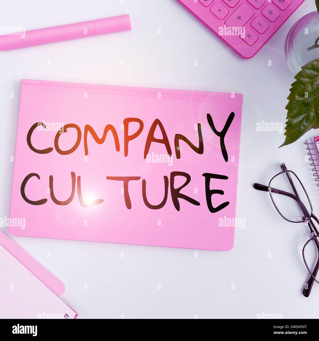 Sign displaying Company Culture. Business overview The environment and ...